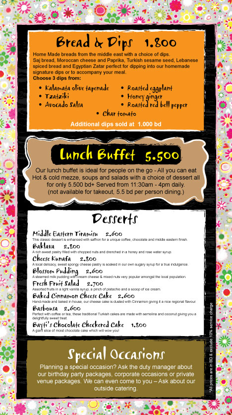 Bayti-Bread-&-Dips,-Lunch-&-Desserts-Menu-2 | BFLC - Bahrain Family ...