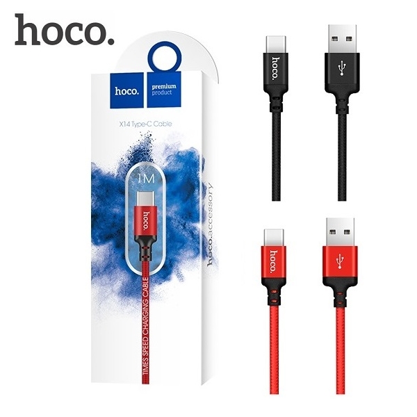 Καλώδιο Hoco X14 Type C to Usb 2m, σε μαύρο χρώμα | G for Gadget