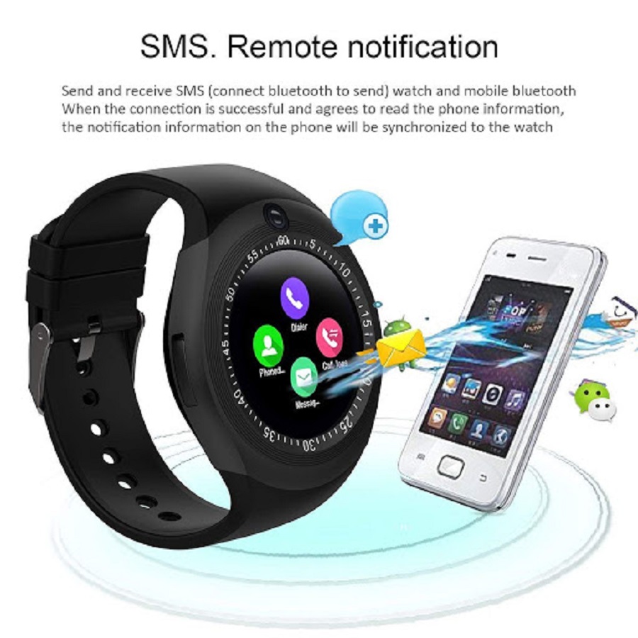 Smart Watch W100 με SIM CARD, σε μαύρο χρώμα | G for Gadget