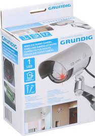 Dummy IR LED Camera (Ομοίωμα κάμερας ) 07963 GRUNDIG, σε ασημί χρωμα ...