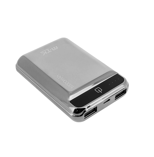 Power Bank mtk k3632 mini 10000mAh με 2 θύρες usb, σε γκρι χρώμα | G ...