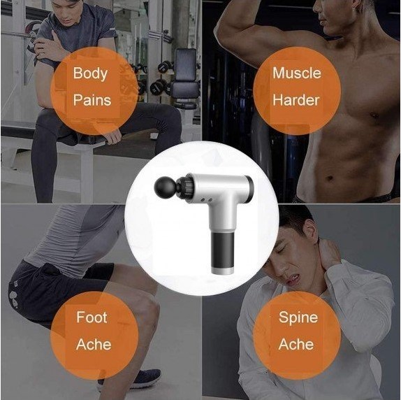 Συσκευή Μασάζ MUSCLE MASSAGER FASCIAL GUN KH-320, σε κόκκινο χρώμα | G ...