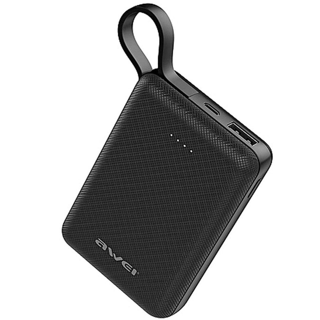 Awei P45K Power Bank 10000mAh με Θύρα USB-A Μαύρο | G for Gadget