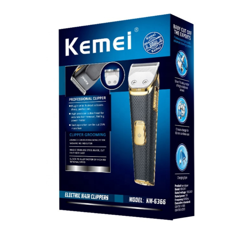 Επαναφορτιζόμενη Κουρευτική Μηχανή - KM-6366 - Kemei | G for Gadget