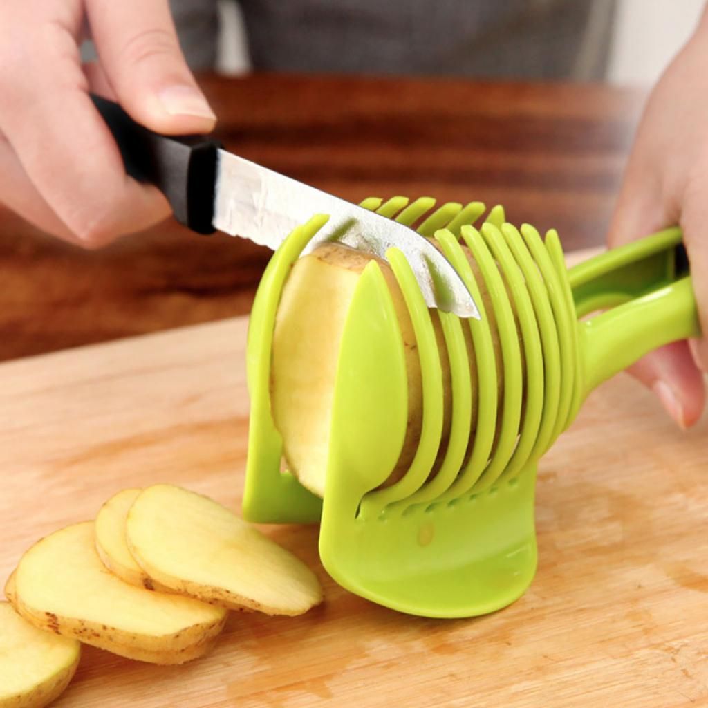 Πλαστικό Εργαλείο Κοπής Ντομάτας Safety Cutter | G for Gadget