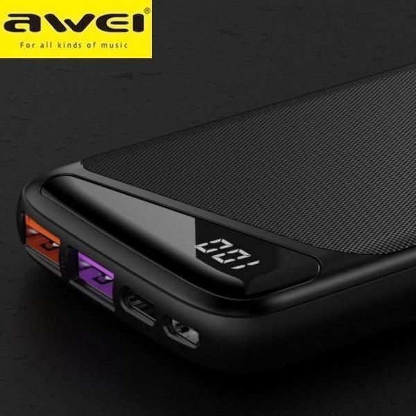 POWER BANK 10000MAH ΣΕ ΜΑΥΡΟ ΧΡΩΜΑ AWEI - P103K | G for Gadget