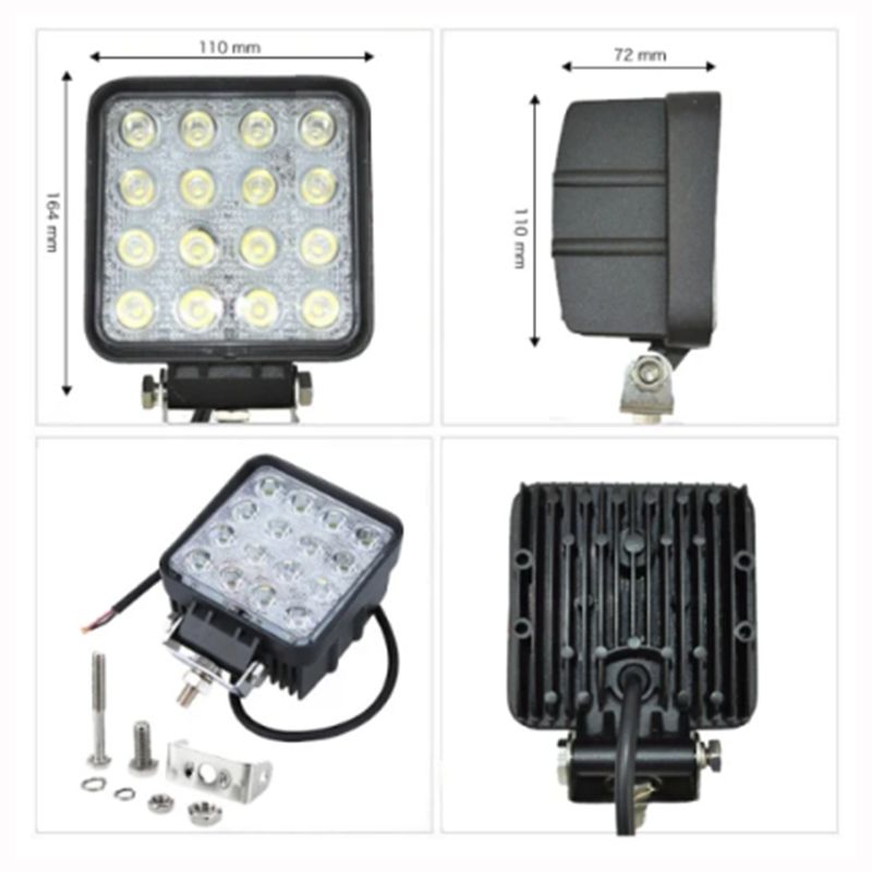 Προβολέας 16 LED Car Super Power Irradiation Lamp 48W | G for Gadget