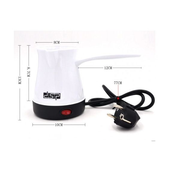 DSP Electric Coffee Maker KA3027 Turkish Coffee 600w 300ml Λευκό | G for Gadget