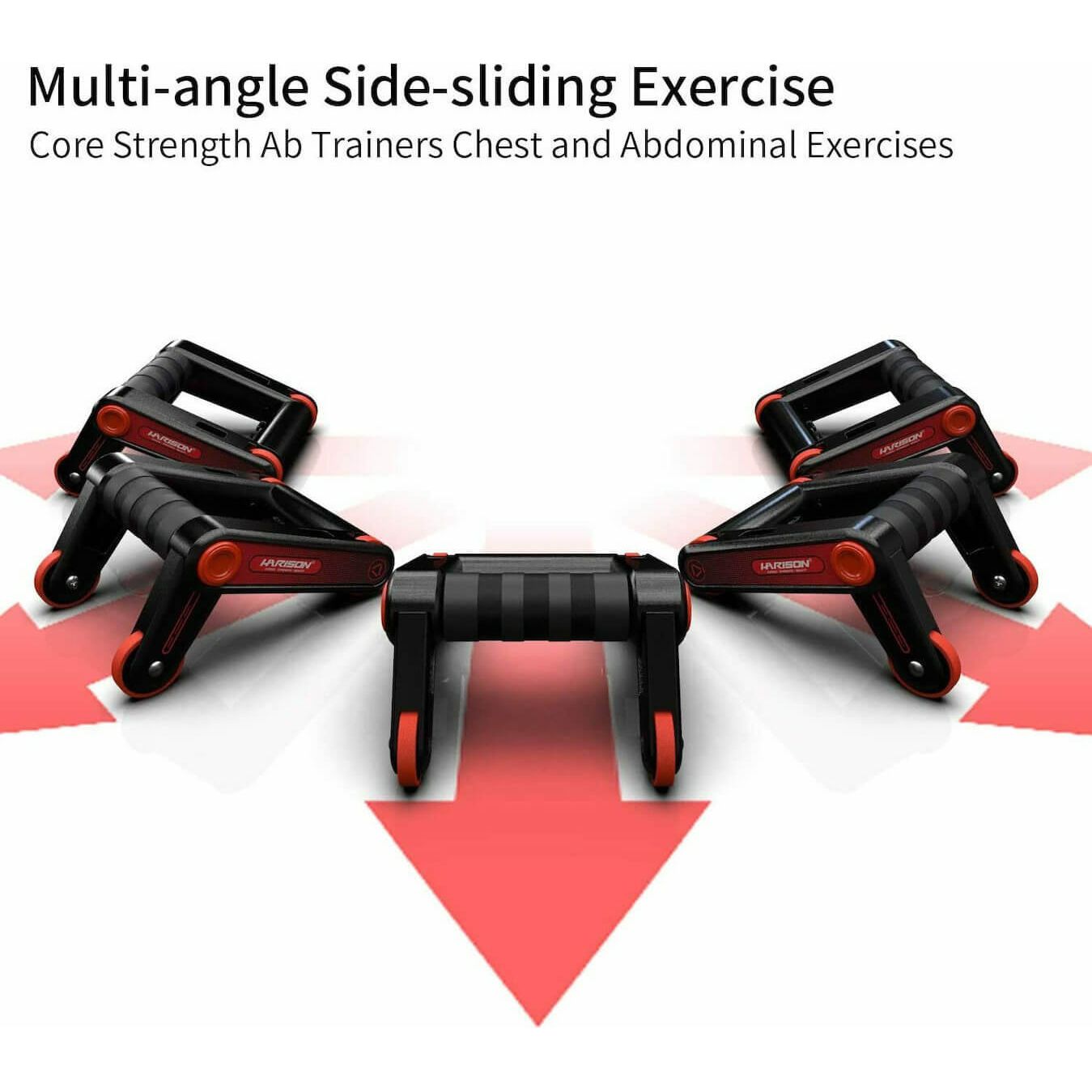 Εργαλείο Εκγύμνασης για Κοιλιακούς και Push Ups με Τροχούς-Wheel ...