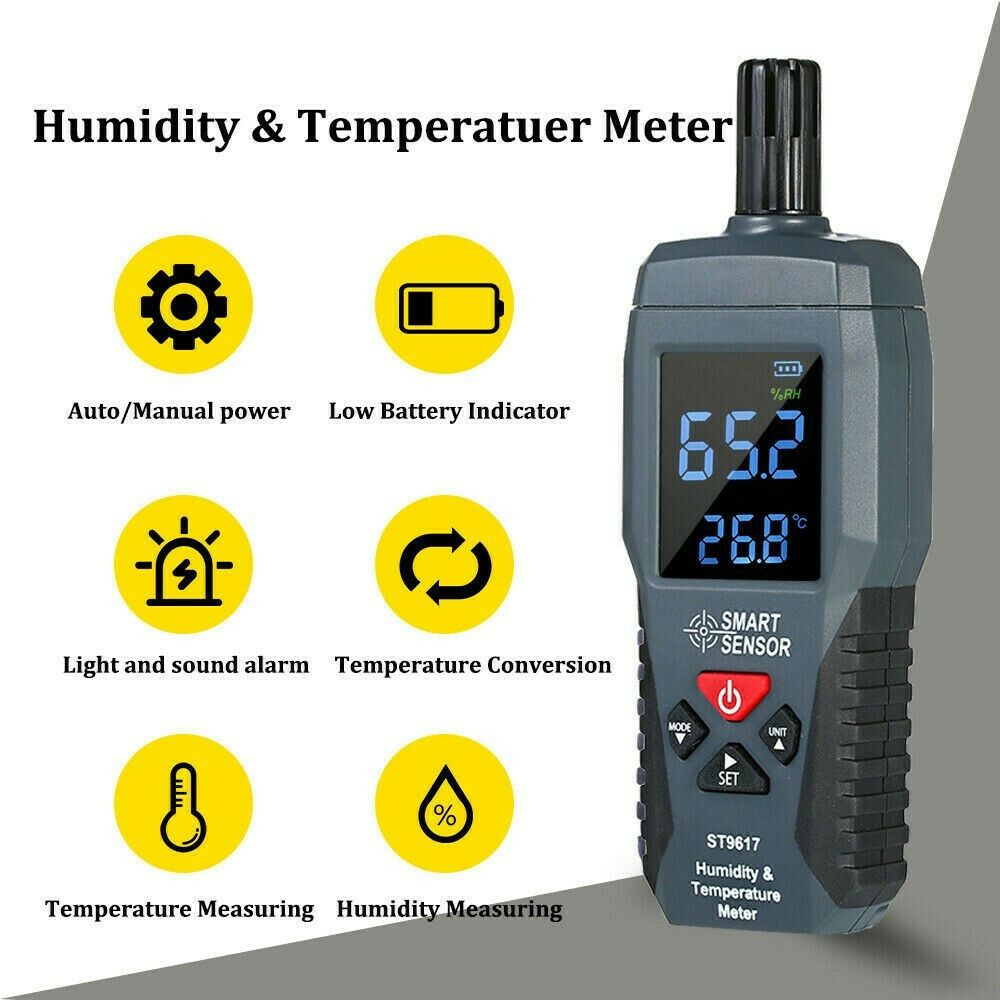Ψηφιακός Μετρητής Υγρασίας SMART SENSOR ST9617 | G for Gadget