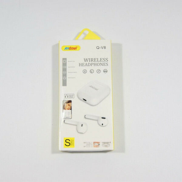 Andowl Q-V8 Earbud Bluetooth Handsfree Λευκό | G for Gadget