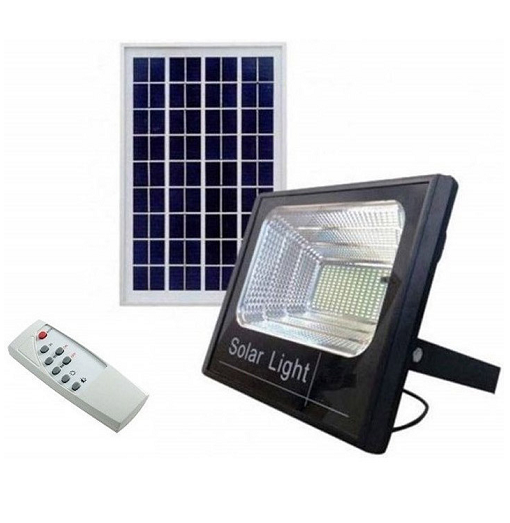 Ηλιακός προβολέας αδιάβροχος 100W με φωτοβολταϊκό πάνελ τηλεκοντρόλ και ...