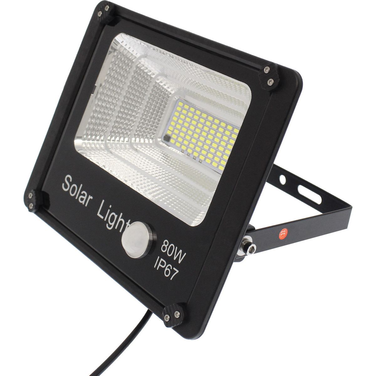 Ηλιακός Solar προβολέας αδιάβροχος 80W 79 SMD 6500K 7200LM με ...