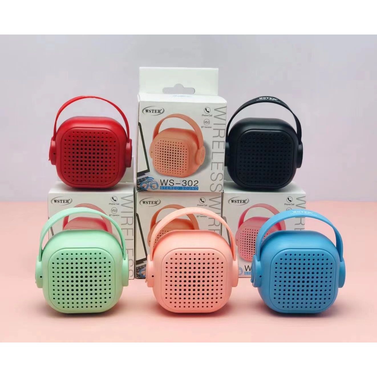 WSTER WS-302 Ηχείο Bluetooth 3W Green | G for Gadget