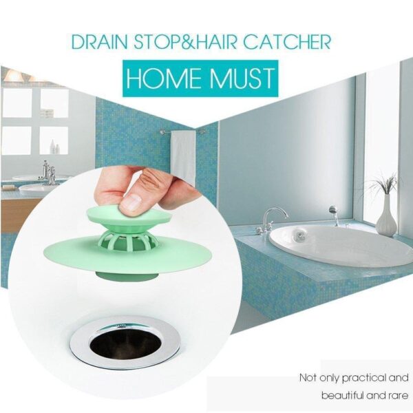 Τάπα για Σιφώνια Νεροχύτη και Μπανιέρας Flex Drain Stop and Hair ...