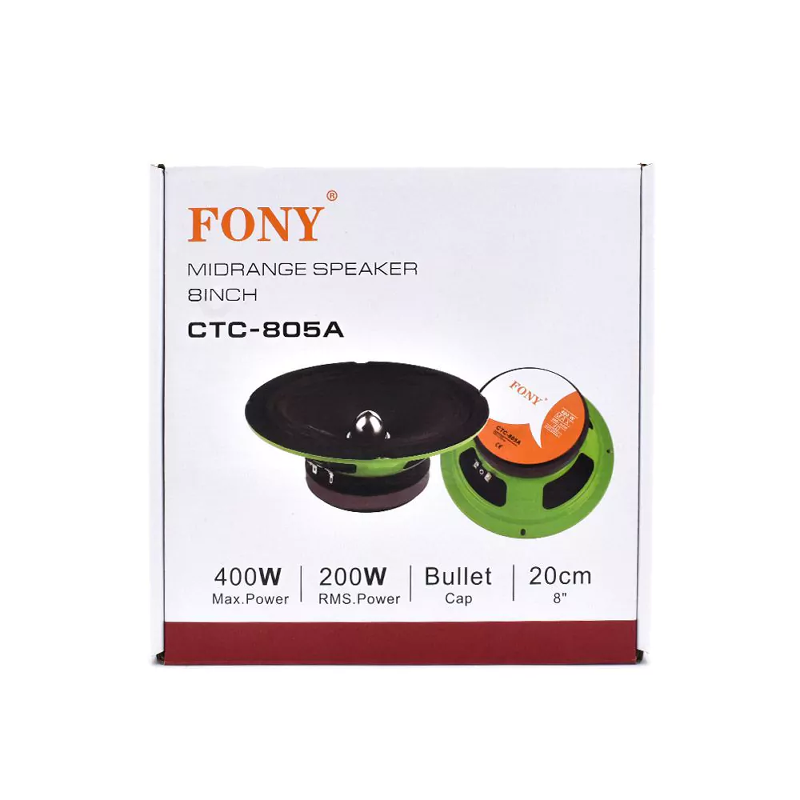 Ηχείο Αυτοκινήτου Midrange 20cm 400W Fony CTC-805A – Μαύρο, Πράσινο | G ...
