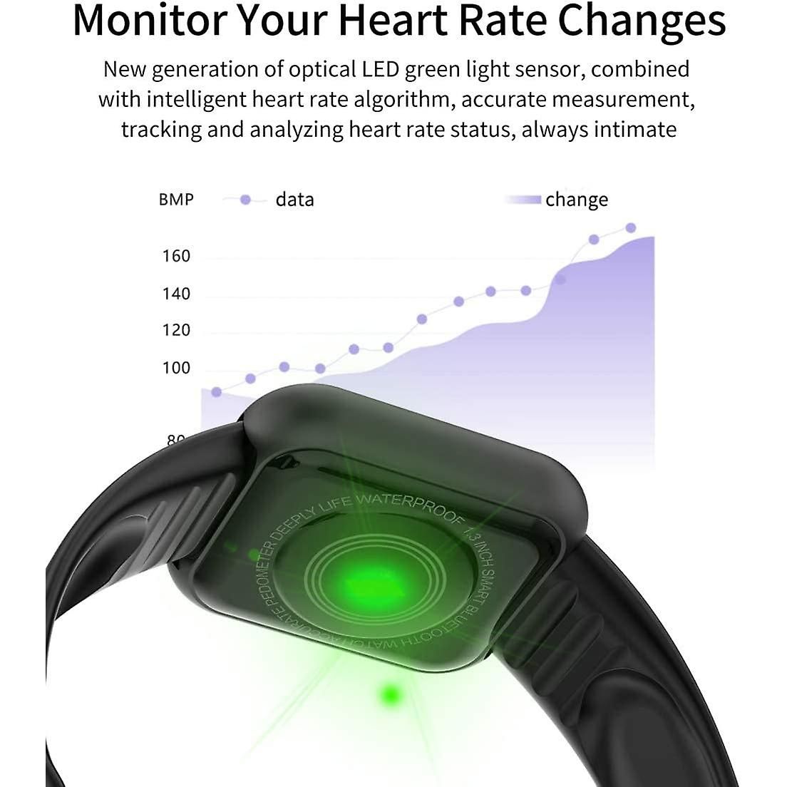 D20 Smartwatch με Παλμογράφο (Μαύρο) | G for Gadget