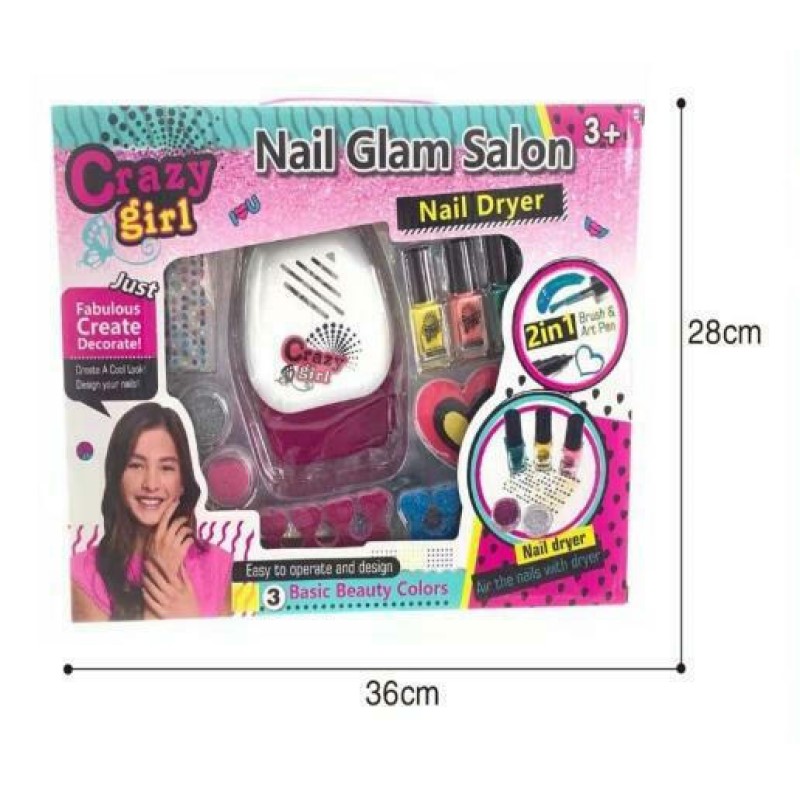 Σετ νυχιών με φουρνάκι Nail Glam Salon: Nail Dryer | G for Gadget