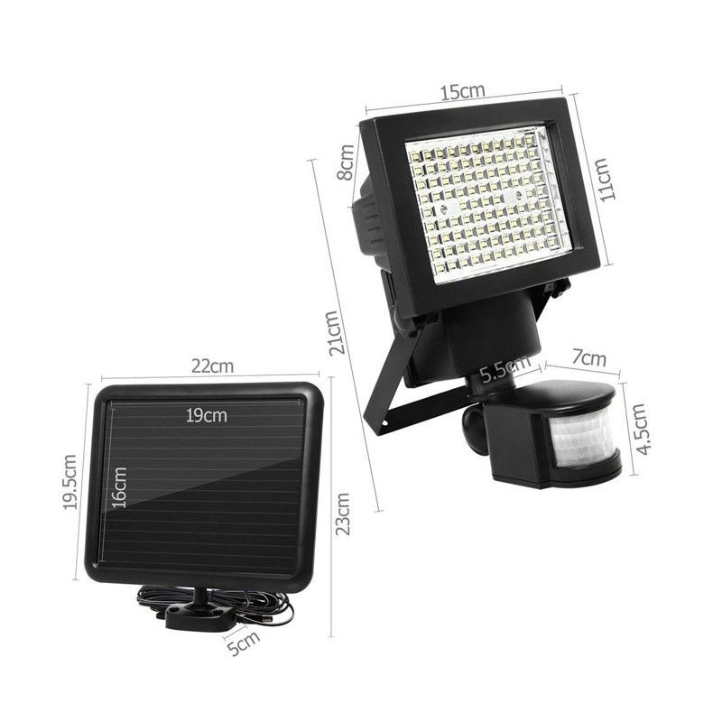Ηλιακός Προβολέας Με 100 LED Και Ανιχνευτή Κίνησης - Solar Security ...