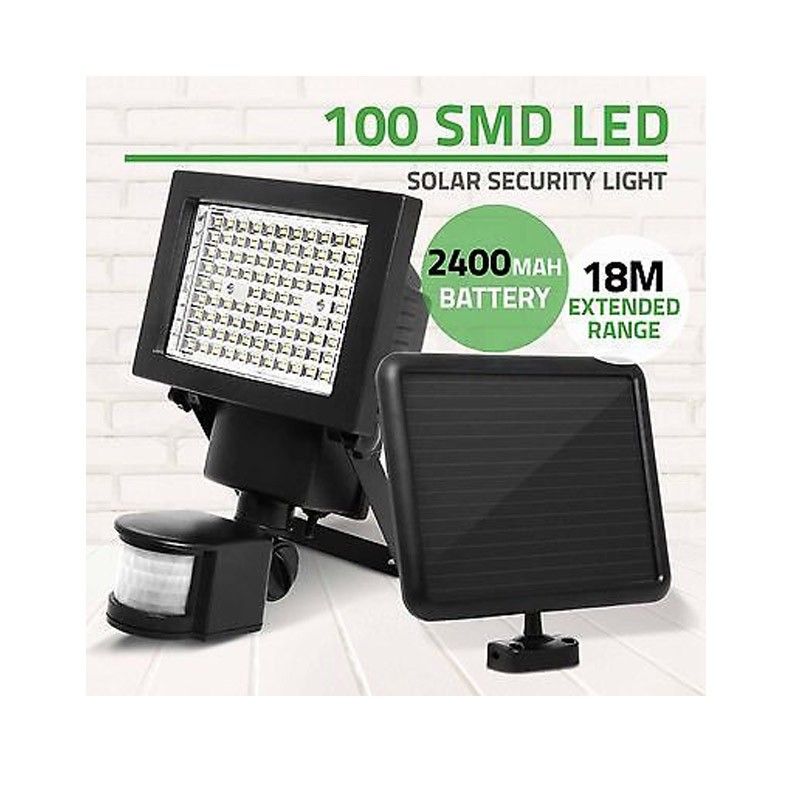 Ηλιακός Προβολέας Με 100 LED Και Ανιχνευτή Κίνησης - Solar Security ...