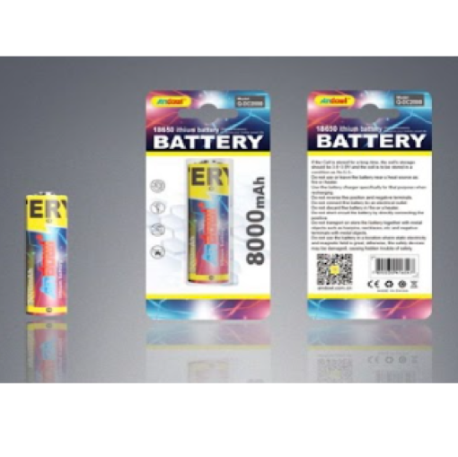 ANDOWL 18650 AA LITHIUM BATTERY 8000MAH Q-DC2000 | G for Gadget
