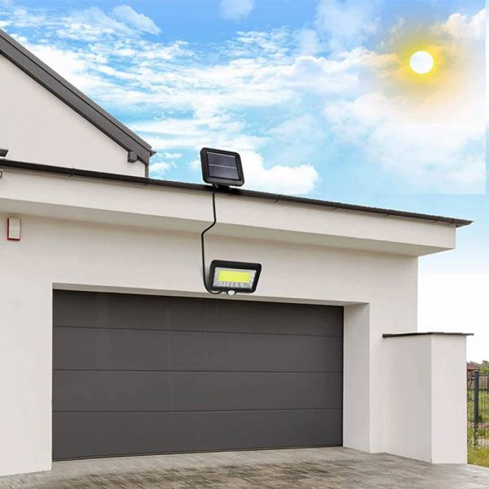 Ηλιακός Προβολέας με Ανιχνευτή Κίνησης COB LED IP65 10W 200LM Split ...