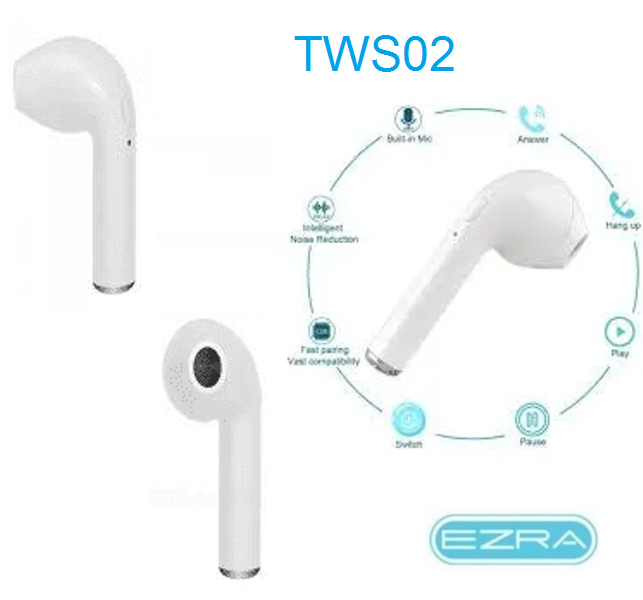 ΑΣΥΡΜΑΤΟ ΕΠΑΝΑΦΟΡΤΙΖΟΜΕΝΟ ΜΟΝΟ ΑΚΟΥΣΤΙΚΟ ΛΕΥΚΟ TWS02 EZRA | G for Gadget