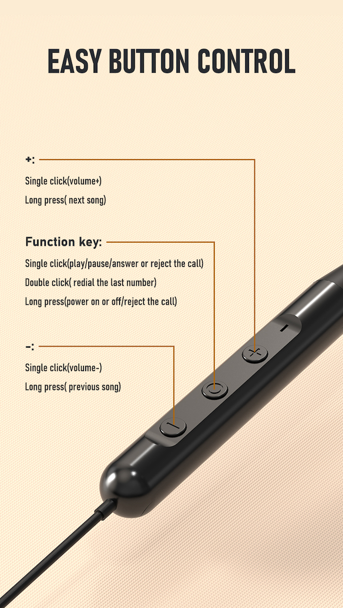 Proda PD-BN104 In-ear Bluetooth Handsfree Ακουστικά Μαύρα | G for Gadget