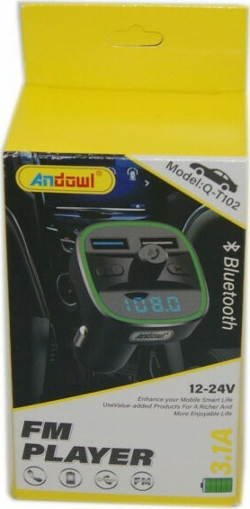 Andowl FM Transmitter με AUX / USB Q-T102 | G for Gadget