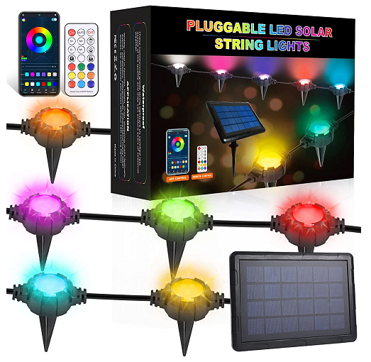 Ηλιακά φώτα Led-pluggable led solar string lights | G for Gadget