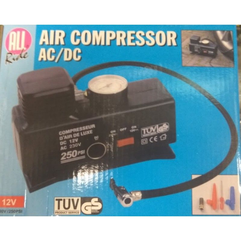 Αεροσυμπιεστής τρόμπα αυτοκινήτου 12V - 230V 250 PSI με αντάπτορες OEM ...