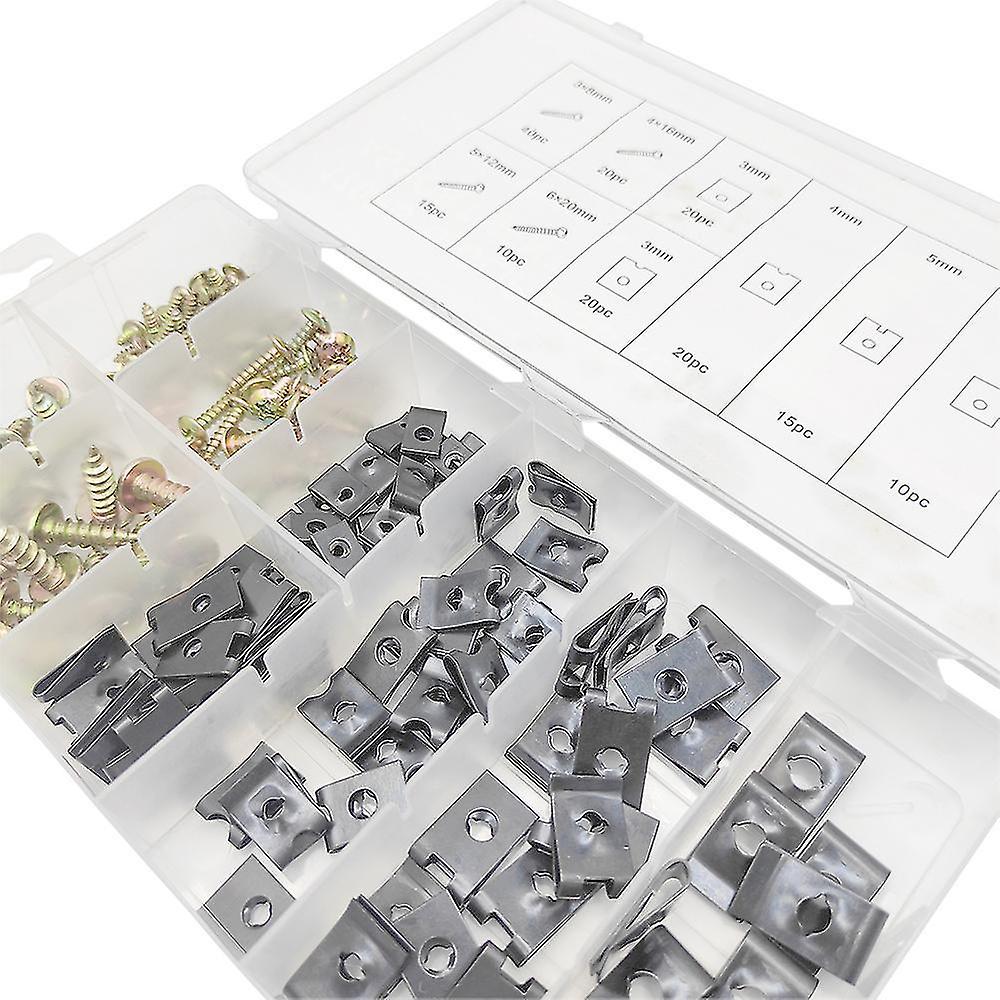 Σετ Βίδες και Κλιπ Τύπου U 170 Τεμαχίων W13120-5 OEM | G for Gadget