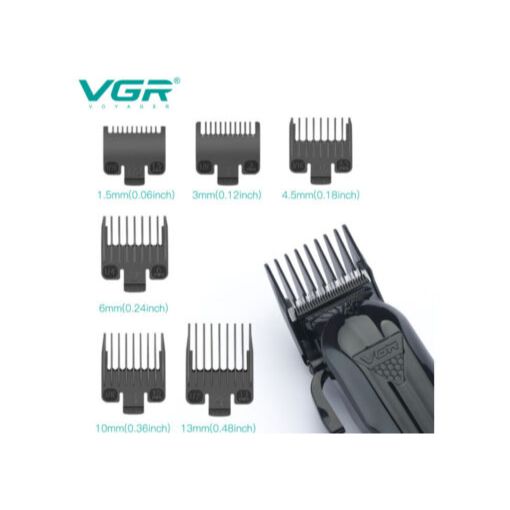 VGR Επαναφορτιζόμενη Κουρευτική Μηχανή Μαύρη V-282 | G for Gadget