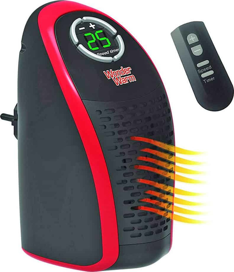 Wonder Warm Mini Handy Heater Αερόθερμο Τοίχου 400W | G for Gadget