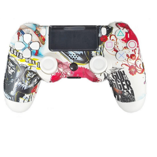 Double-Motor Vibration PS4 Doubleshock Wireless Controller Red Colorful ...
