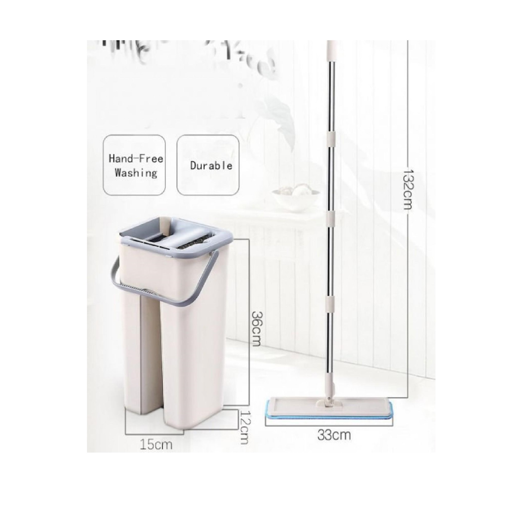 Σετ Κουβάς με Σφουγγαρίστρα με Μικροίνες MOP SCRATCH CLEANING | G for ...