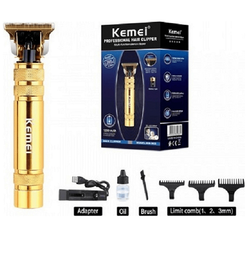 Kemei Επαναφορτιζόμενη Κουρευτική Μηχανή Χρυσή KM-968 | G for Gadget