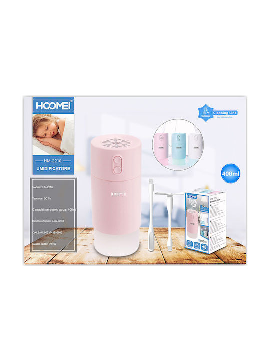 Συσκευή για Αρωματοθεραπεία 400ml Hoomei HM-2210 Ροζ | G for Gadget