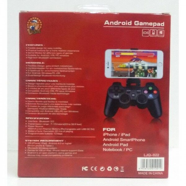 Ασύρματο χειριστήριο Gamepad Bluetooth για Android EONY | G for Gadget