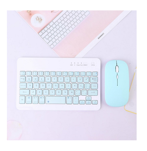 Ασύρματο πληκτρολόγιο και ποντίκι AOAS AS-110 - Ροζ | G for Gadget