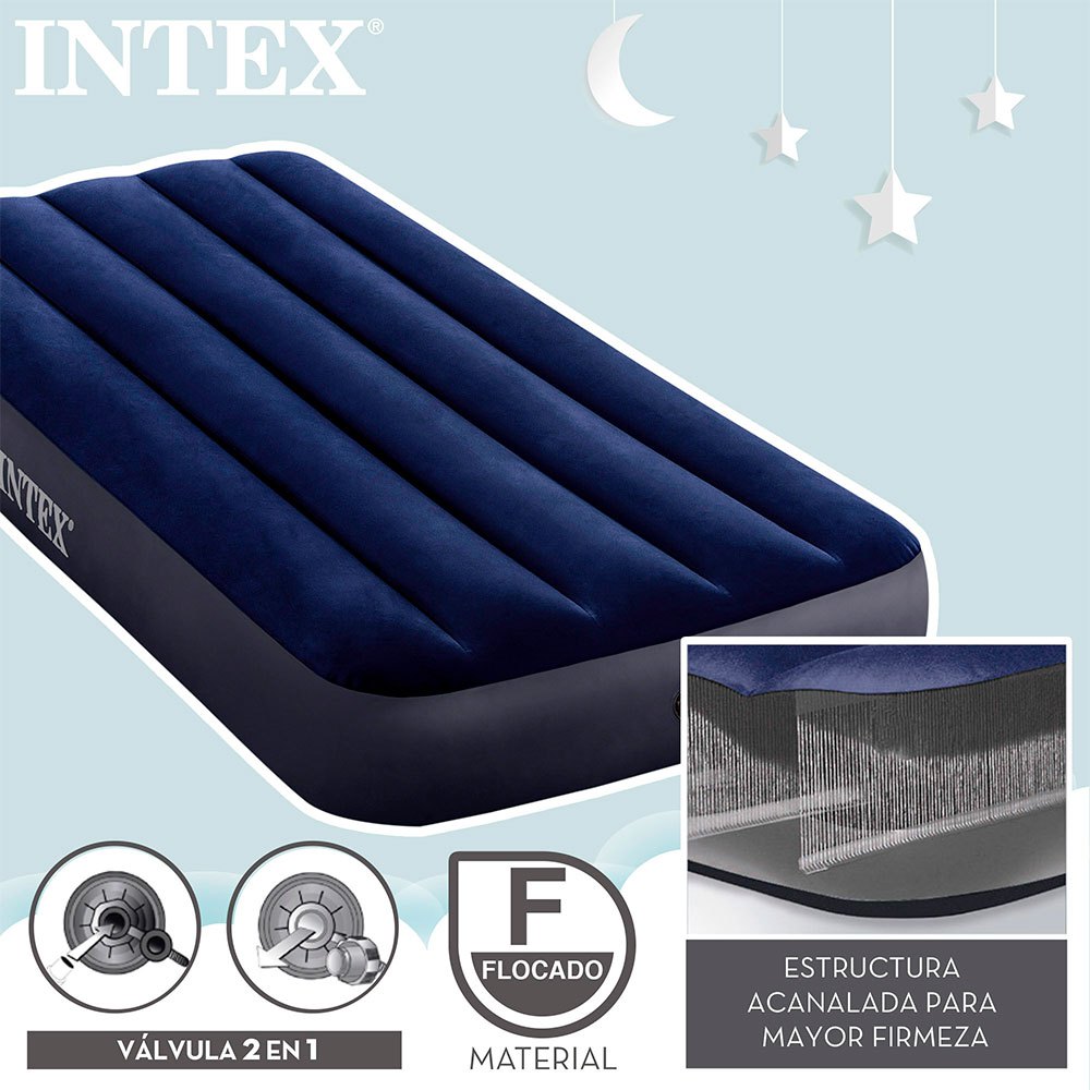 Intex Φουσκωτό Στρώμα Ύπνου Μονό Classic Downy 64756 191x76x25εκ. | G ...