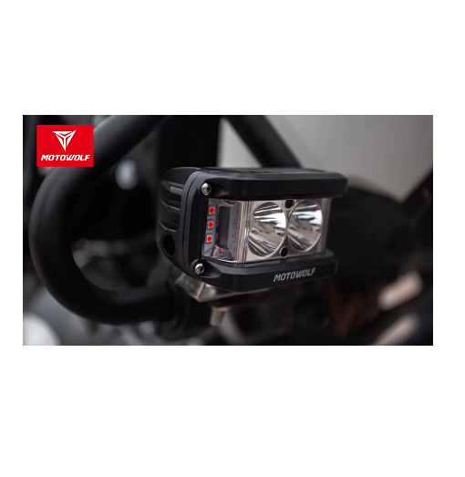 Προβολάκι Αλουμινίου Μοτοσυκλέτας 25W 12-80V 6500Κ Motowolf MDL5002 ...