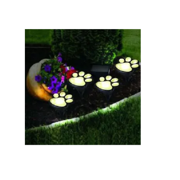 Ηλιακές φωτιζόμενες πατούσες Αδιάβροχες σετ 4 τεμ – Led solar paw light ...