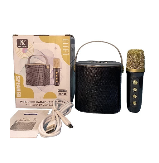 Σύστημα καραόκε με ασύρματο μικρόφωνο Bluetooth YS-101 μαύρο | G for Gadget