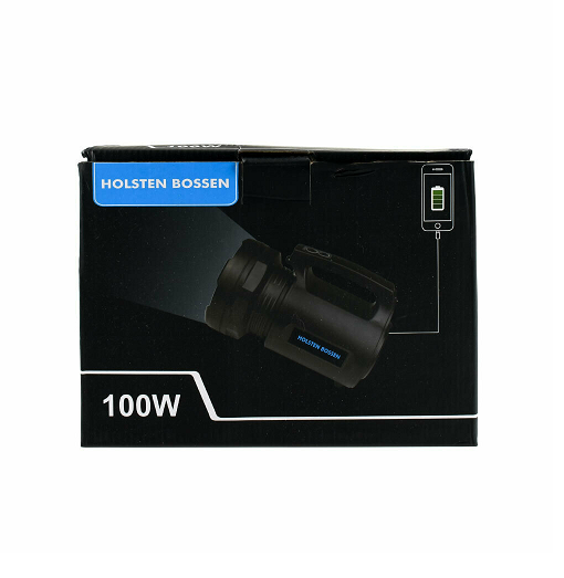Αδιάβροχος προβολέας χειρός LED 100W IP66 Holsten Bossen μαύρο | G for ...