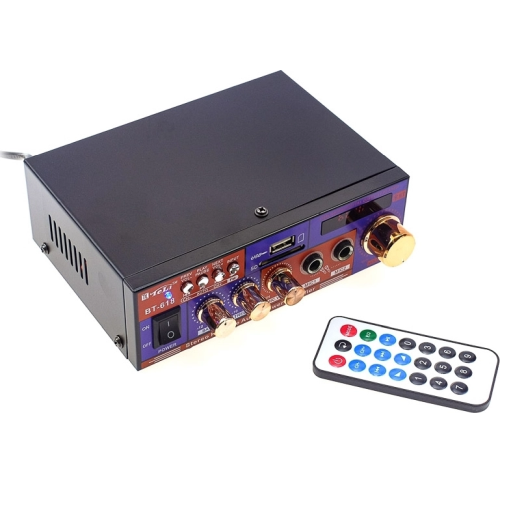 Ενισχυτής με λειτουργία karaoke, bluetooth & τηλεχειριστήριο Mini Teli ...