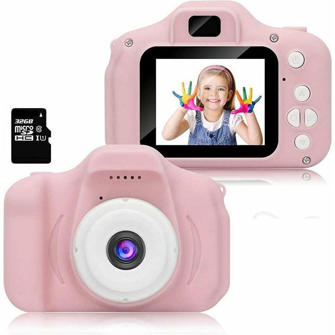 Compact Camera 3MP με 2'' Οθόνη X200 - Ροζ | G for Gadget