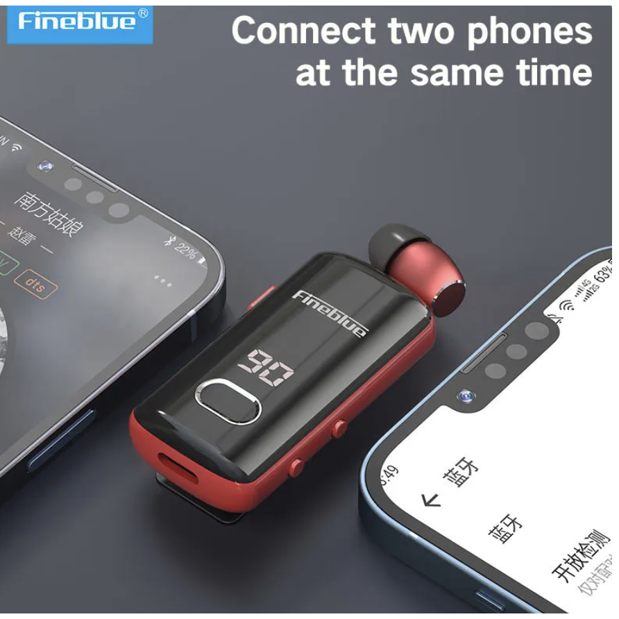 Fineblue F580 In-ear Bluetooth Handsfree Ακουστικό Χρυσό | G for Gadget