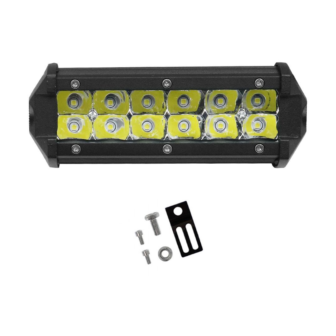 LED Αδιάβροχο Προβολάκι - Μπάρα Αλουμινίου 12V-24V 10cm 36W 12 SMD IP68 ...