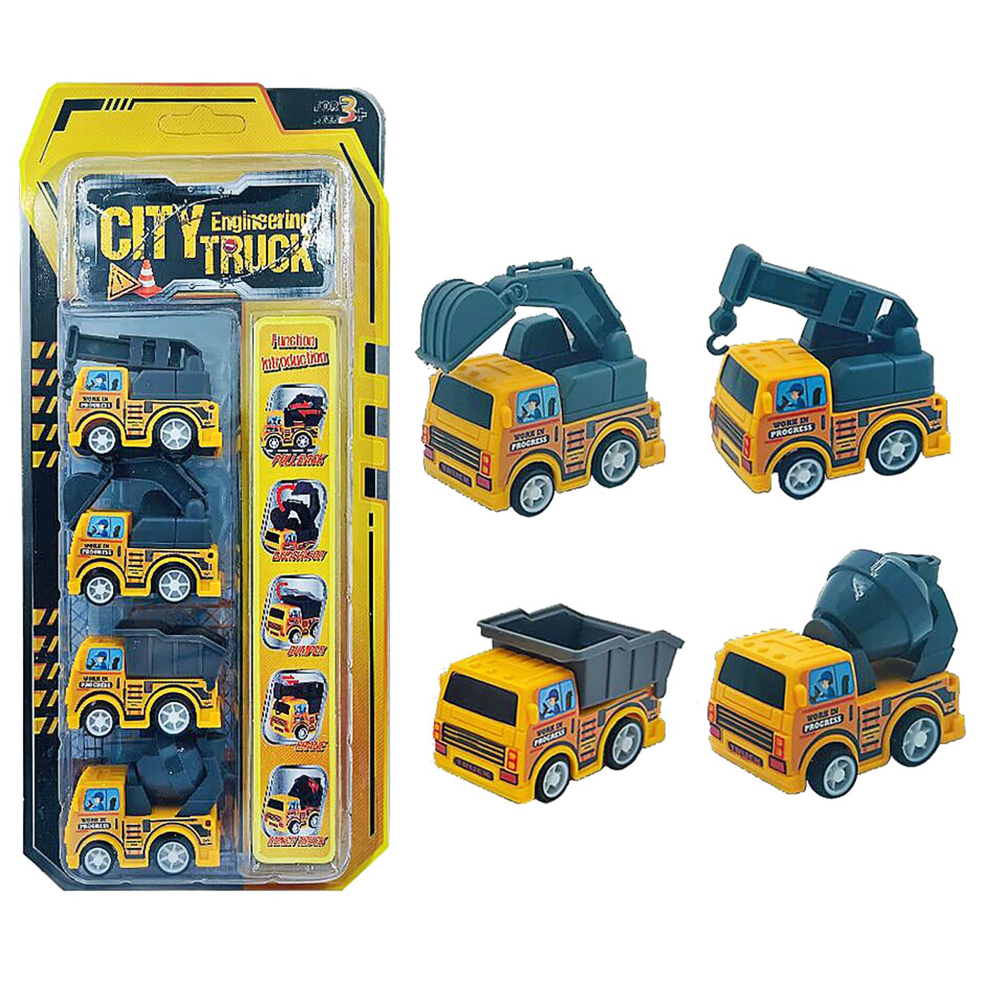ΔΟΜΙΚΑ ΟΧΗΜΑΤΑ PULL BACK ΣΕ ΚΑΡΤΕΛΑ 14x30x3cm ToyMarkt 902303 - 1 τμχ ...